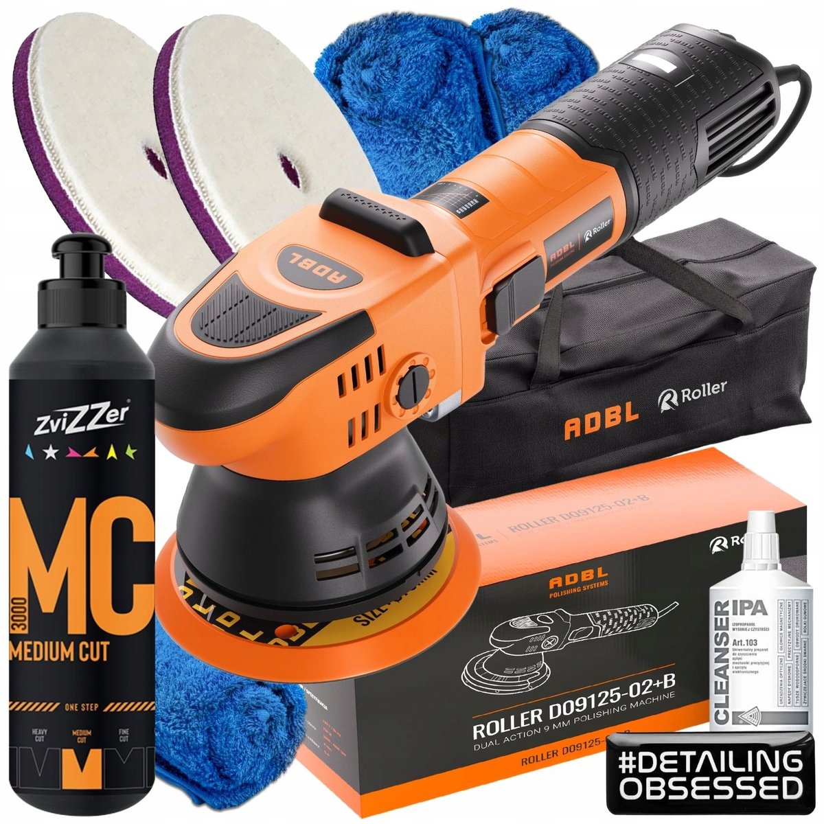 ADBL ROLLER D09125-02 MASZYNA POLERSKA 9MM -ZESTAW - ADBL | Motoryzacja EMPIK