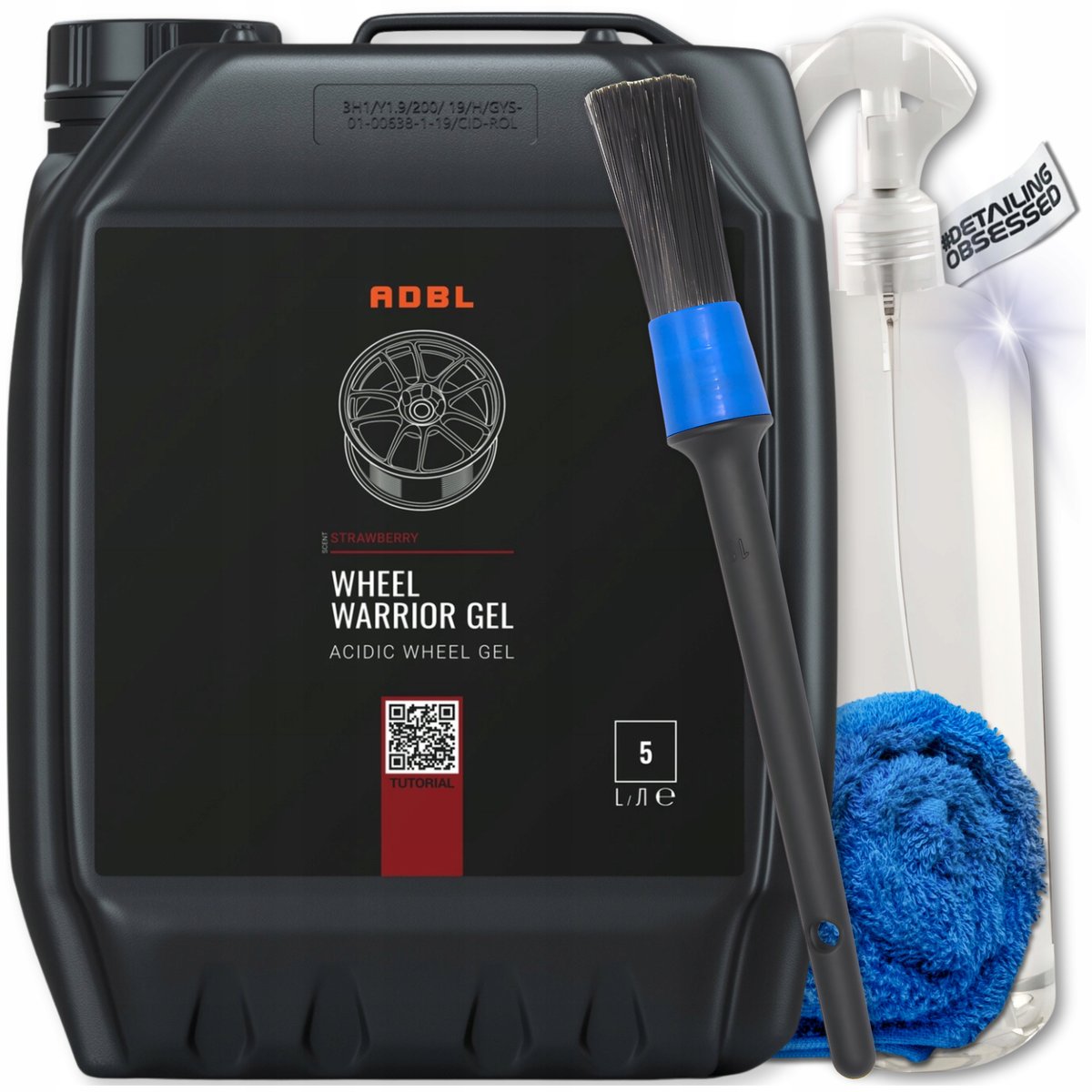 ADBL WHEEL WARRIOR GEL kwaśny żel do mycia czyszczenia felg 5000ml ...