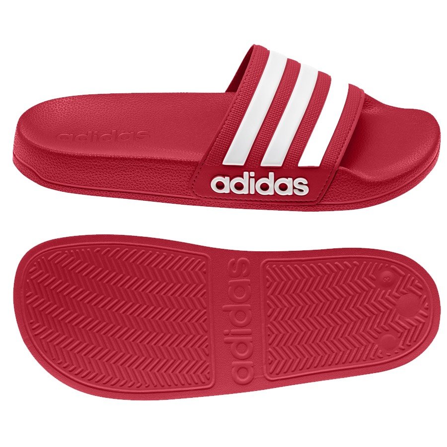 Adidas, Klapki dziecięce, Adilette Shower K EG1895, czerwony, rozmiar ...