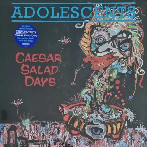 Adolescents: Caesar Salad Days Blue Coloured Vinyl Limited Edition CLR ...