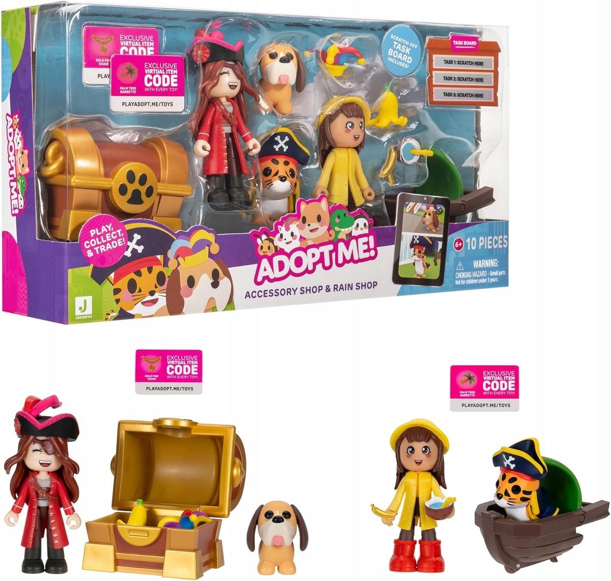 Adopt Me! Rain and Accessory Shop Bundle Zestaw Figurek Piraci - Inna ...