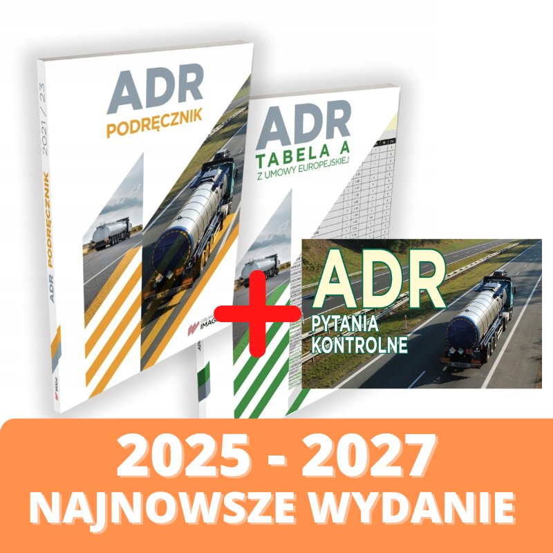 ADR 2025-2027 Podręcznik, tabela A i dostęp do testów online ...