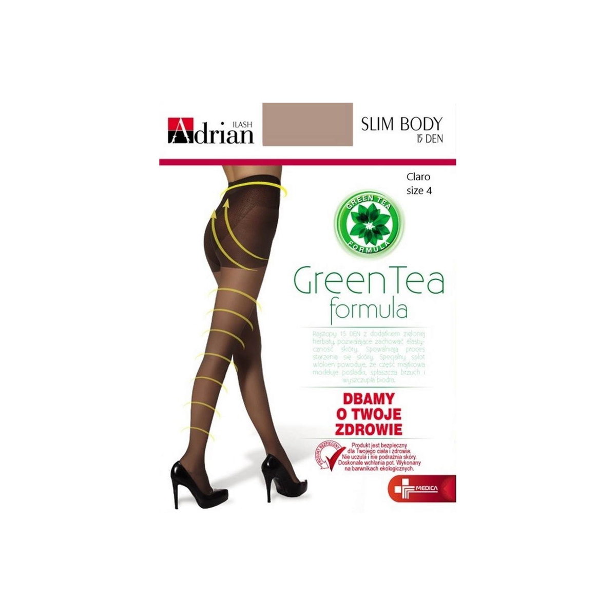 Adrian Rajstopy Damskie Claro Rozmiar 4 1 Szt. Slim Body - Adrian ...