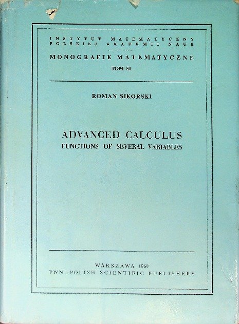 Advanced Calculus Functions of Several Variables - Opracowanie zbiorowe ...