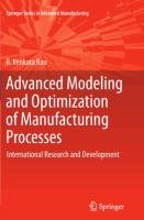 Advanced Modeling and Optimization of Manufacturing Processes - Rao Venkata R. | Książka w Empik