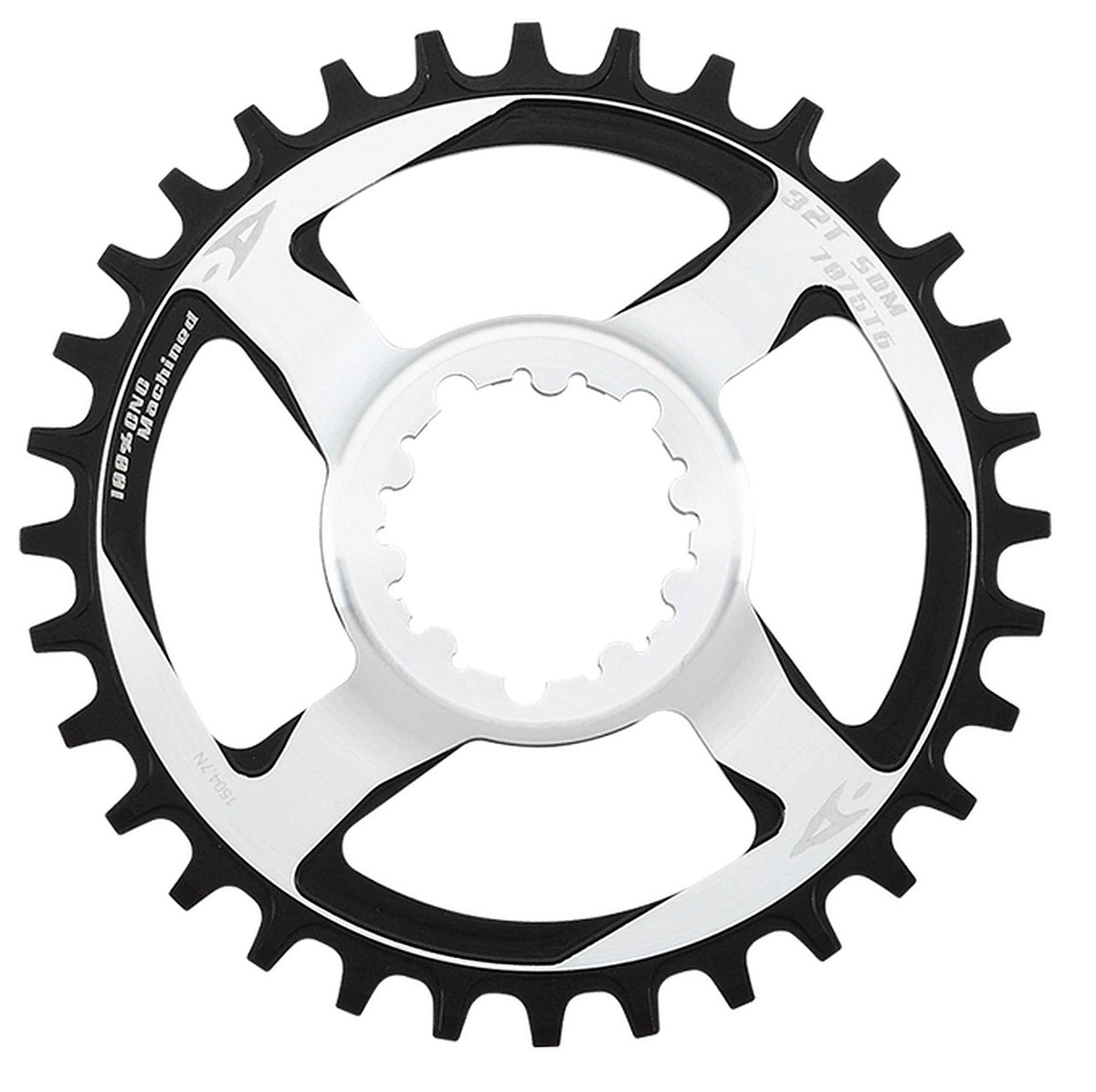 Aerozine Zębatka Do Korby 11/12 Speed 34 Zęby No Boost Mocowanie 3-Bolt ...