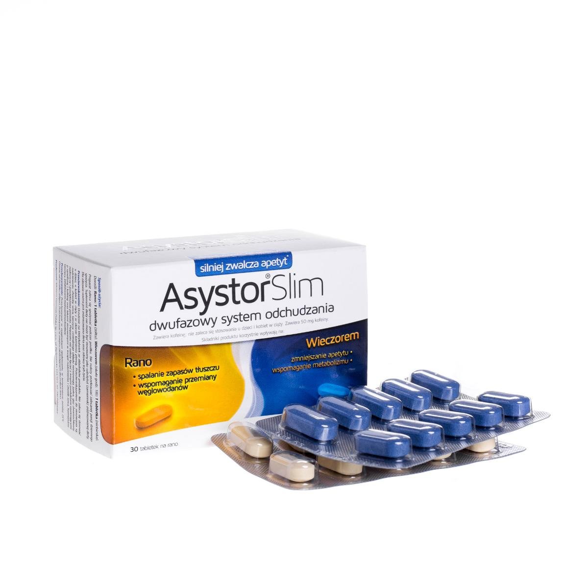 Aflofarm, suplement diety Asystor Slim, 30 tabletek | Sklep EMPIK.COM