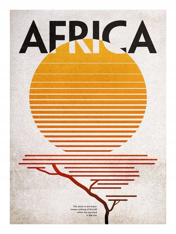 Africa Afryka Plakat Vintage Retro ART 70x50 cm #2 - Atram | Sklep ...