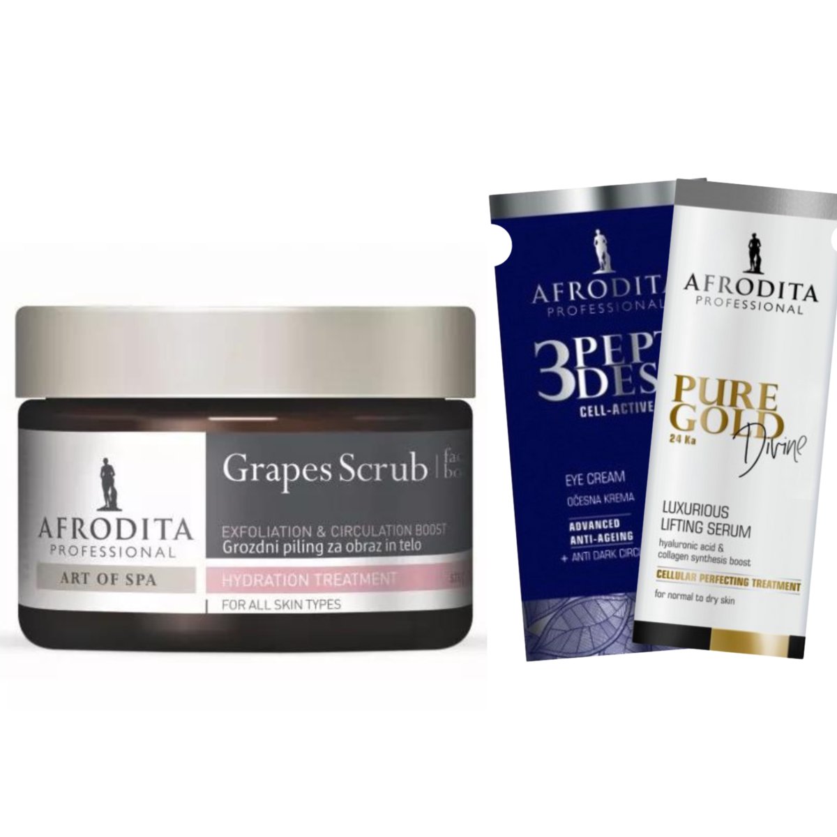Afrodita Art Of Spa Winogronowy Peeling Do Twarzy I Ciała + 2 Próbki ...
