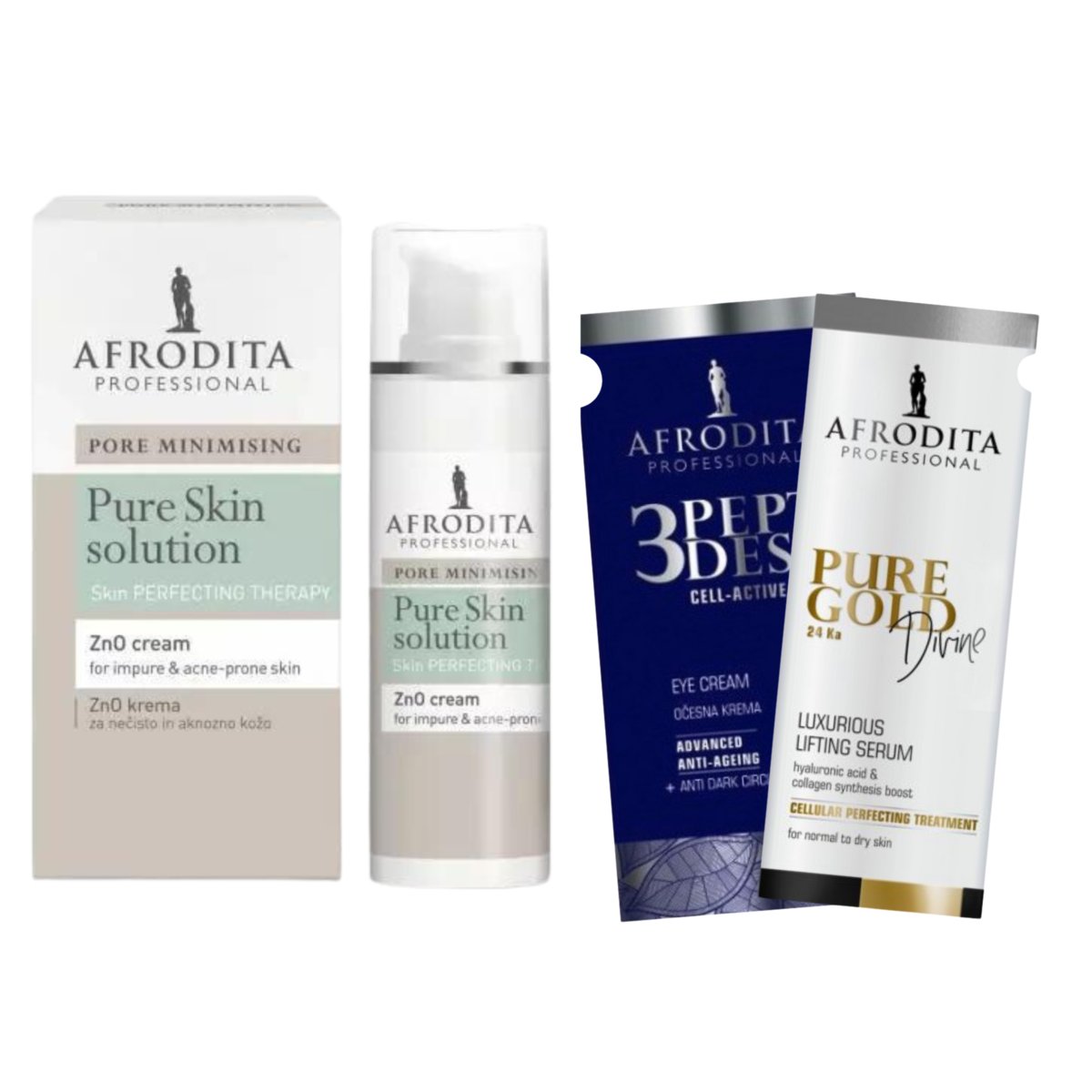 Afrodita Pure Skin Solution ZnO Krem Normalizujący Sk. Tłustą + 2 Próbki | Sklep EMPIK.COM