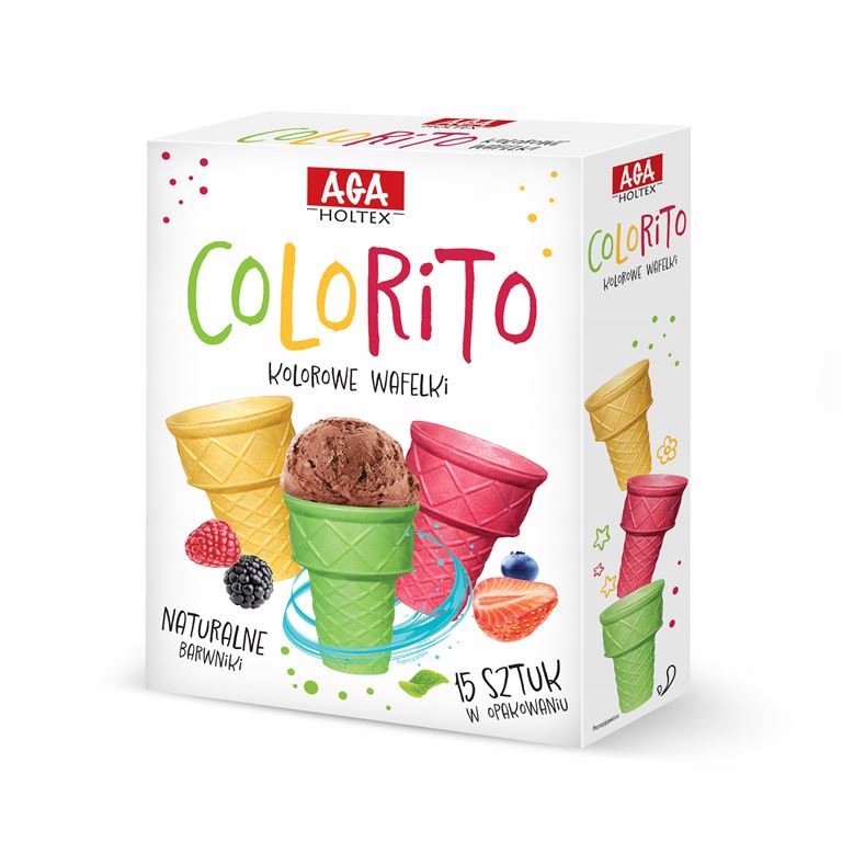 Aga Holtex Colorito kolorowe wafelki 80 g - Inna marka | Sklep EMPIK.COM