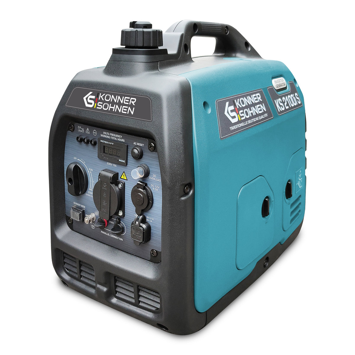 Agregat prądotwórczy inwertorowy Könner & Söhnen KS 2100i S. Obudowa dźwiękochłonna. Maks. moc ...