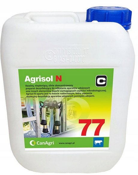 AGRISOL N77 ŚRODEK DEZYNFEKCJI KWAS NADOCTOWY 24KG - Radex | Sklep ...