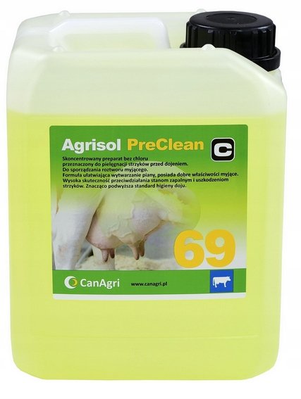 AGRISOL PRECLEAN 69 PŁYN DO MYCIA WYMION 5KG - AAB0W9 | Sklep EMPIK.COM