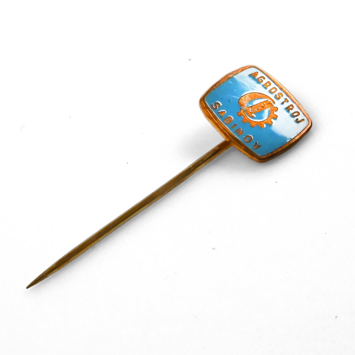 Agrostroj Sabinov | 1.5 cm | Metal | Przypinka | Socrealizm Przemysł ...