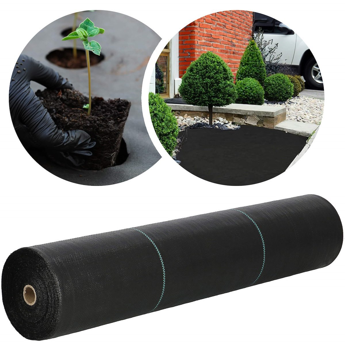 Agrowłóknina Antychwastowa Agrotkanina 90G Czarna Mata 0,8X50 M Gruba - Springos | Sklep EMPIK.COM