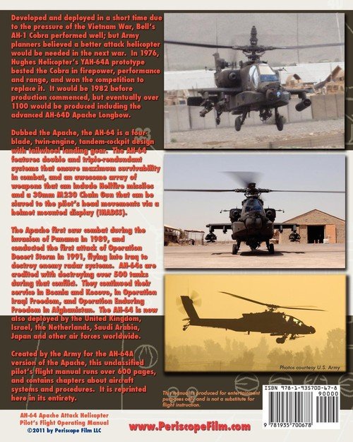 AH-64 Apache Attack Helicopter Pilot's Flight Operating Instructions ...