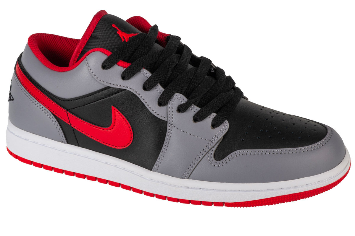 Air Jordan 1 Low 553558-060, Męskie, buty sneakers, Czarne - Jordan ...