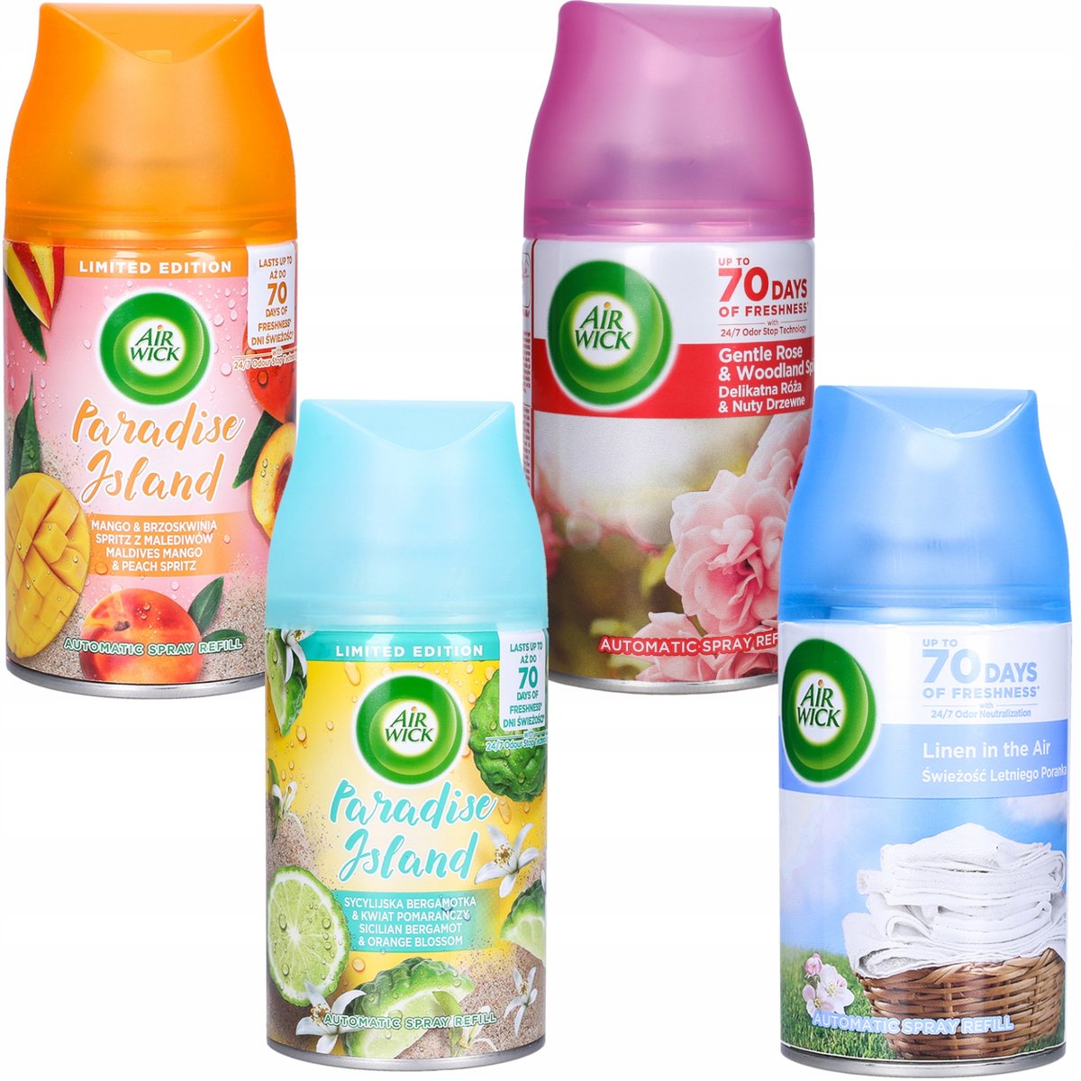 Air Wick Freshmatic Wkłady Mix Zestaw 4X250Ml - AIR WICK | Sklep EMPIK.COM
