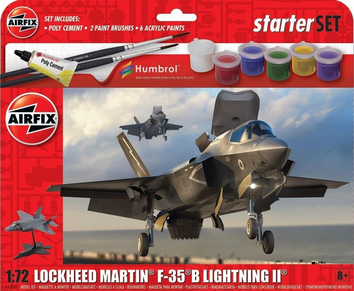 Airfix Starter Set - Lockheed Martin F-35B Lightning II - Airfix | Sklep EMPIK.COM