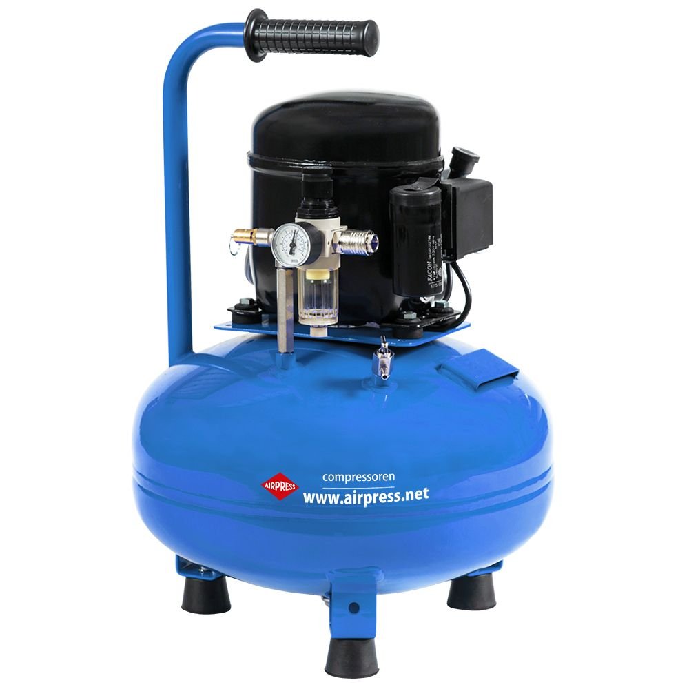 AIRPRESS KOMPRESOR TŁOKOWY L 50-24 super silent 36518 8 bar 2 tłoki ...