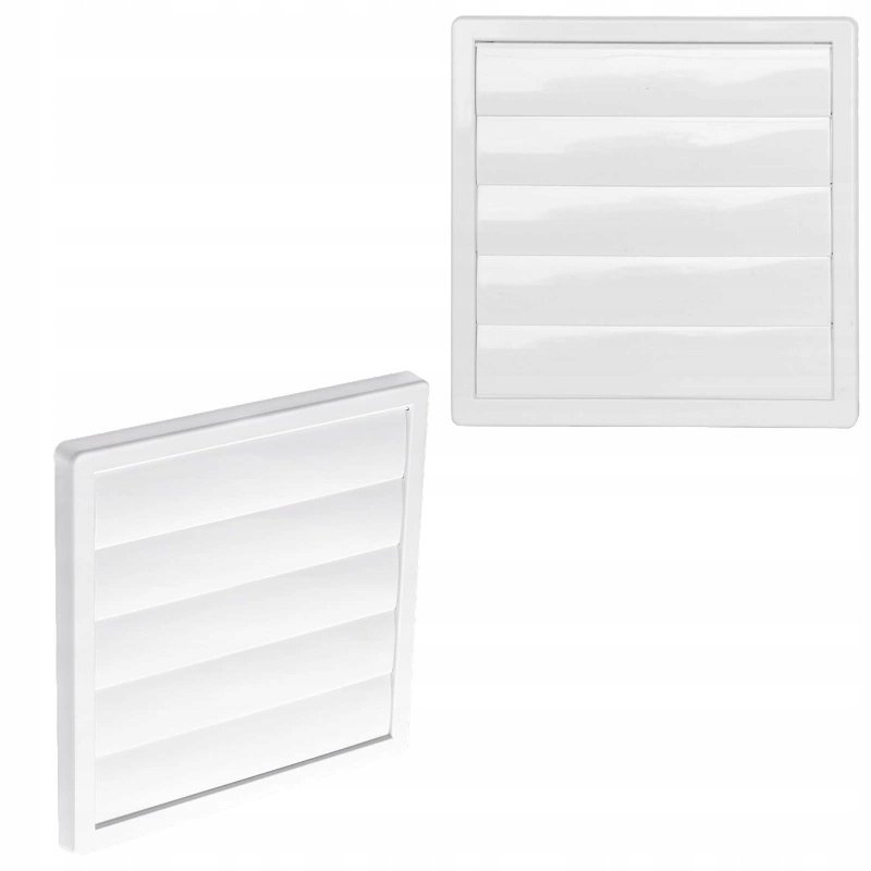 airRoxy Kratka Wentylacyjna z Żaluzją 170x170mm Średnica 125mm Biała ...