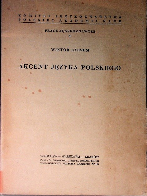Akcent języka polskiego - W opisie | Książka w Empik