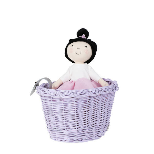 Akcesoria rowerowe Kosz na rower dziecięcy w kolorze lawendowym 27x22 ...