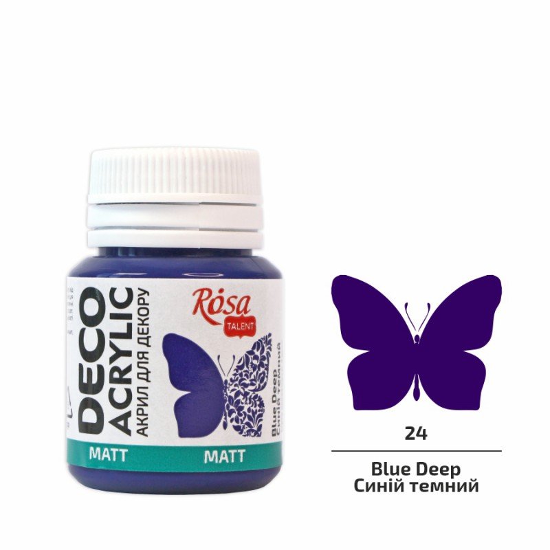 Akryl do dekoracji Blue Deep (24) mat 20 ml ROSA Talent - Inna marka ...