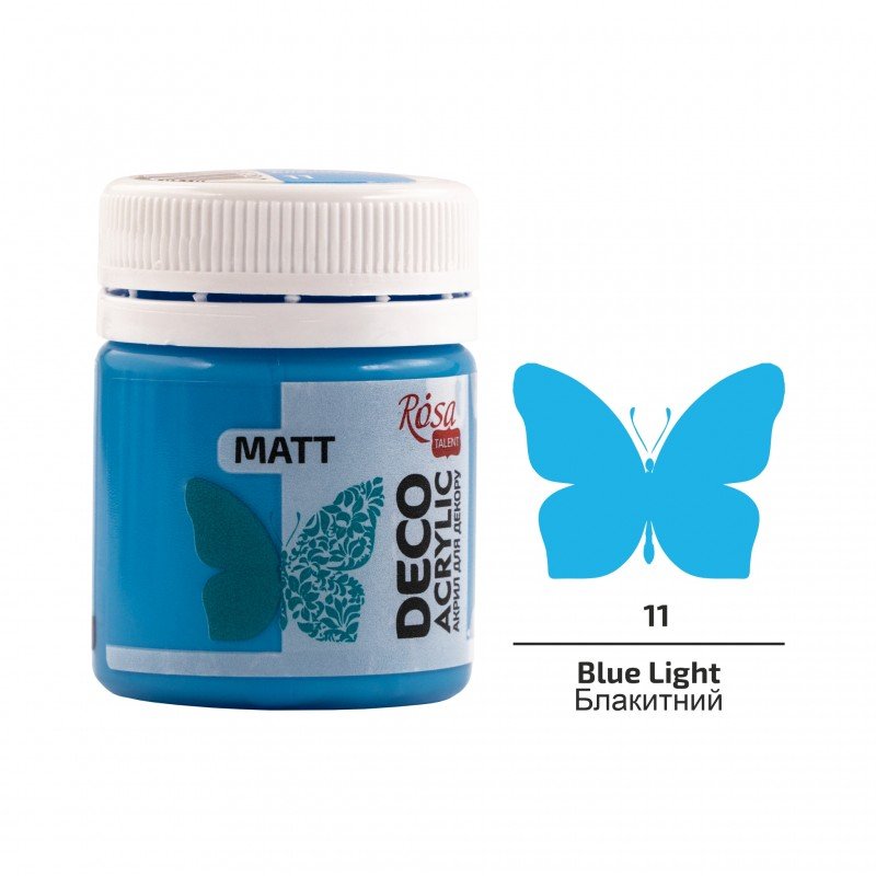 Akryl do dekoracji Blue Light (11) mat 20 ml ROSA Talent - Inna marka ...