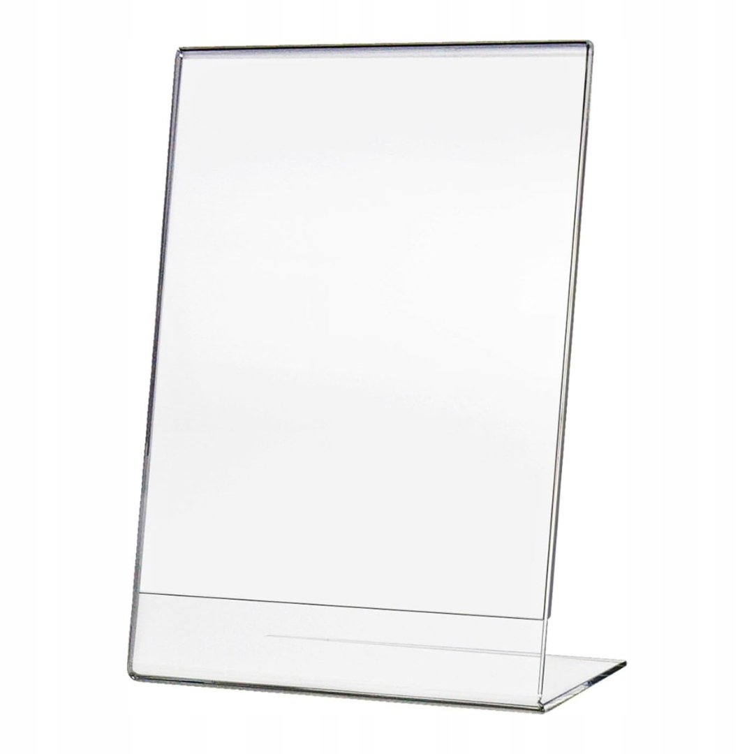 Akrylowy Stojak Na Stół | Nachylony | Format A4 | Przezroczysty - TRS ...