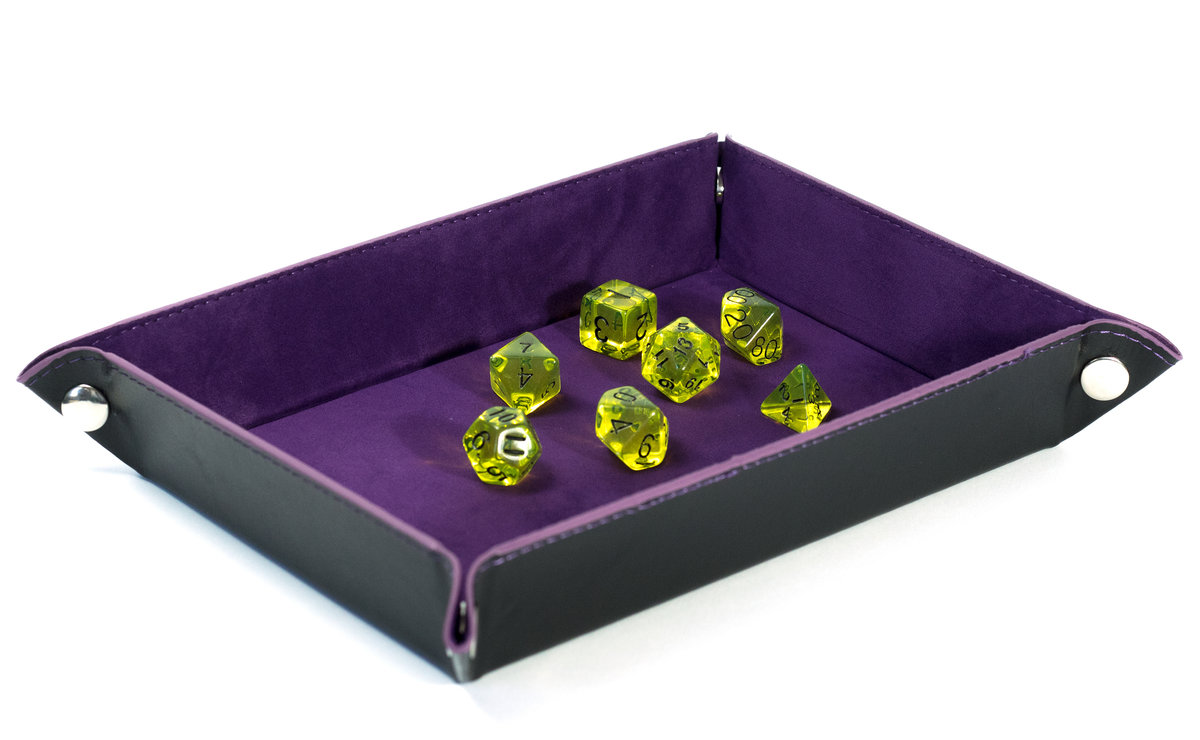 Aksamitno Skórzany Dice Tray Tacka Na Kości RPG Magnata 22x16 cm, RGFK ...