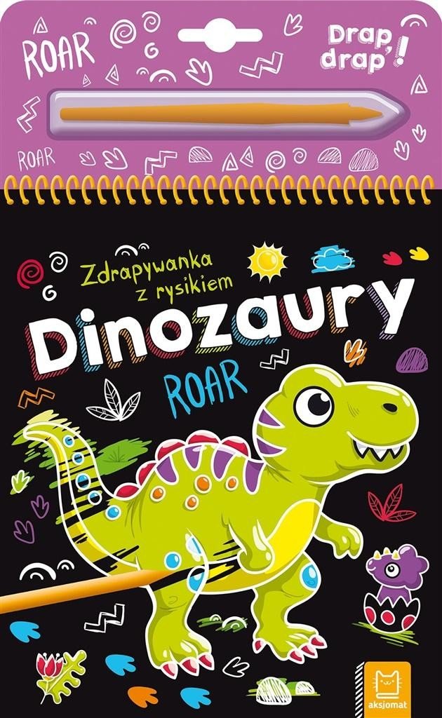 AKSJ 31703 zdrapywanka dinozaury - Aksjomat | Sklep EMPIK.COM