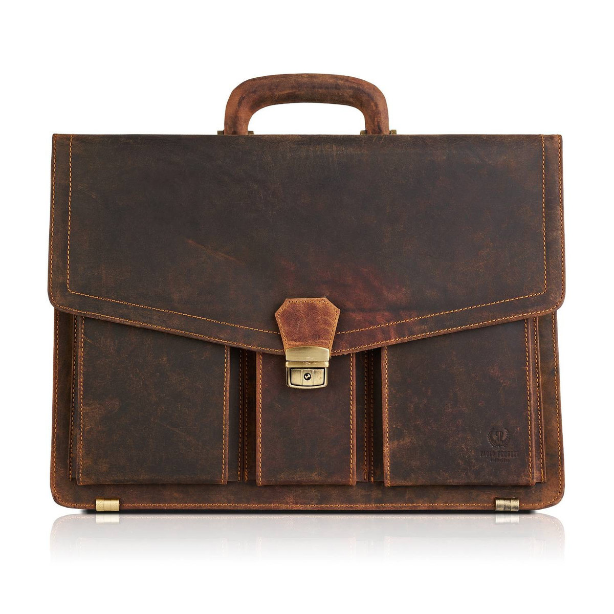 Aktówka Męska Skórzana Vintage Paolo Peruzzi T-80-Hbr - Paolo Peruzzi ...