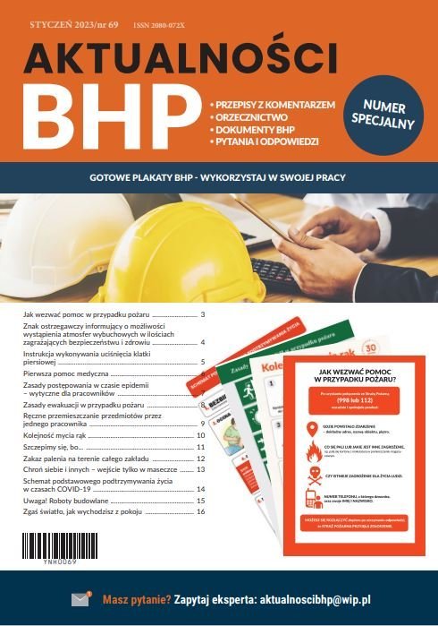 Aktualności BHP. Numer specjalny. Gotowe plakaty BHP - Wykorzystaj w swojej pracy - ebook PDF ...