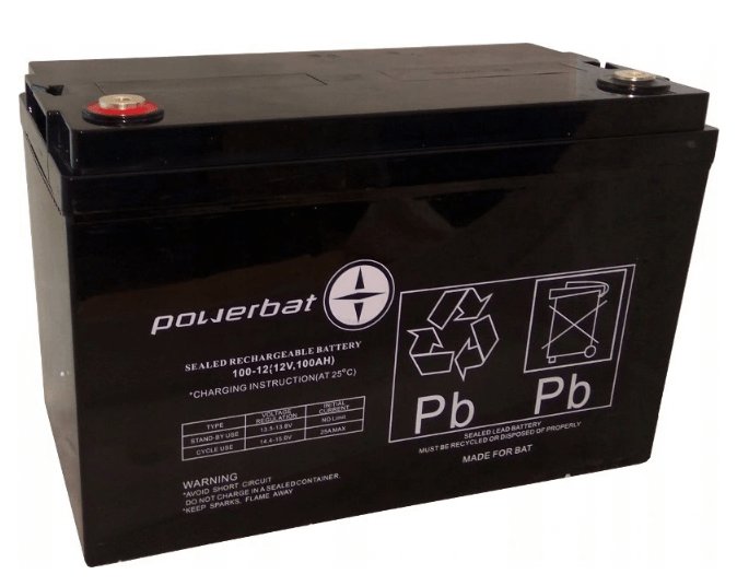 Akumulator AGM 12V 100Ah POWERBAT - Powerbat | Sklep EMPIK.COM