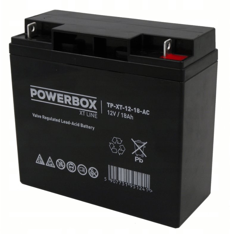 Akumulator Agm 12V 18Ah Powerb - POWERBOX | Sklep EMPIK.COM
