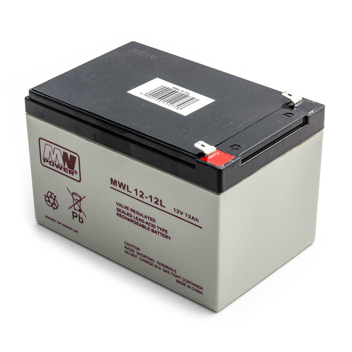 Akumulator AGM MW Power MWL 12-12L 12V 12Ah do UPS APC, Ever, Fideltronik, Eaton Powerware ...