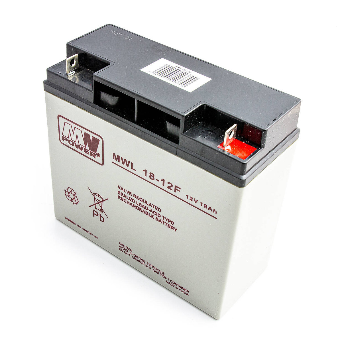 Akumulator AGM MW Power MWL 18-12F 12V18Ah do UPS APC RBC7 RBC11 RBC50 RBC55 Ever Fideltronik ...