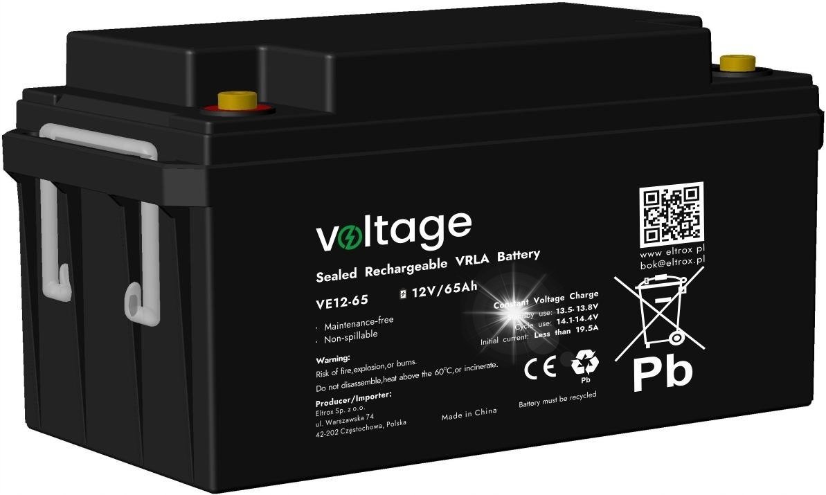 Akumulator AGM Voltage 12V 65Ah VE12-65 - Inna marka | Sklep EMPIK.COM