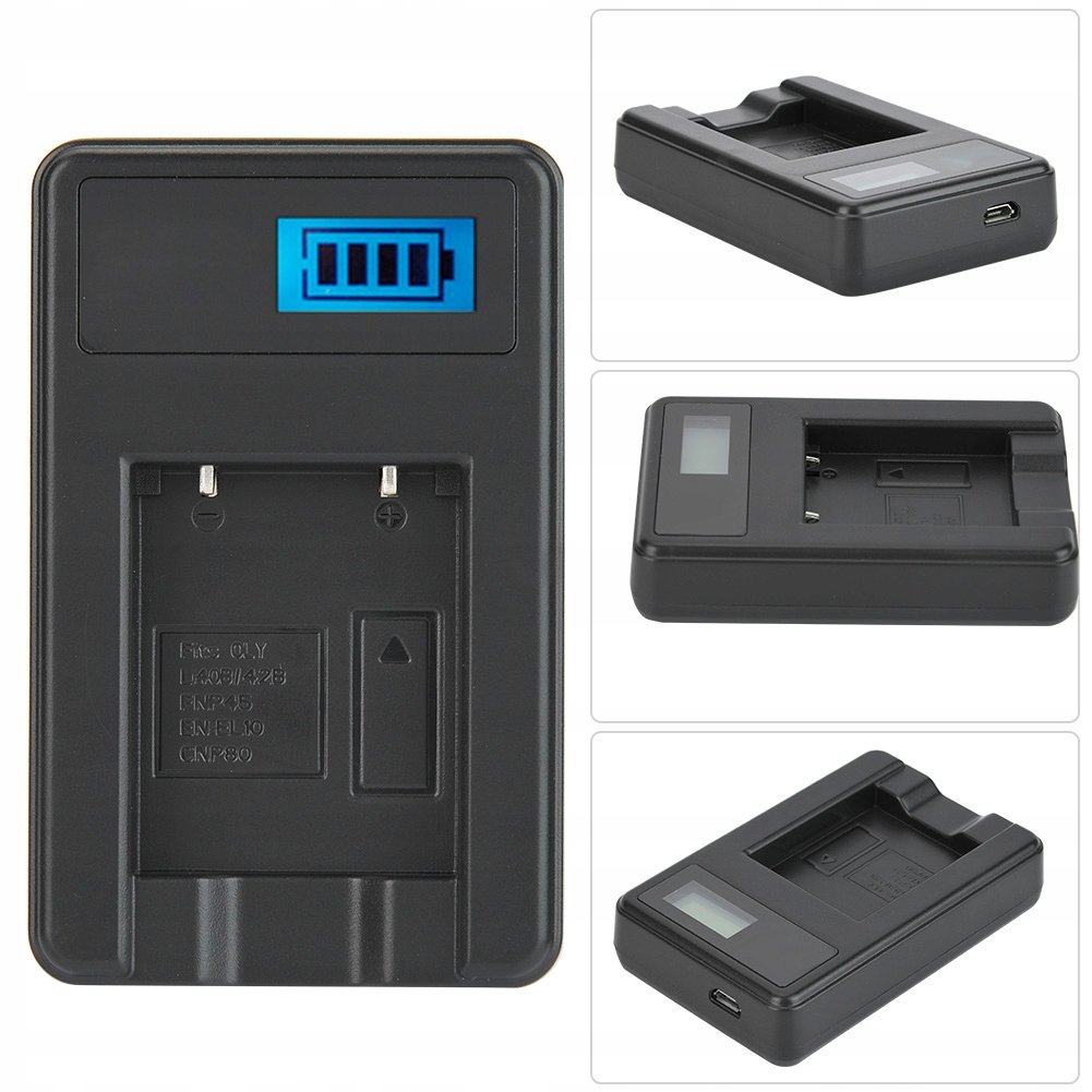AKUMULATOR APARATU NP-45/ LI-40B ŁADOWARKA ŁADOWANIE PRZEZ USB LCD ...