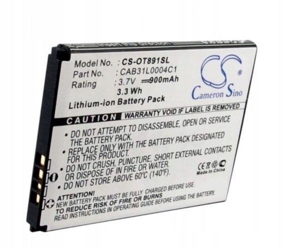 Akumulator do ALCATEL ONE TOUCH 155 808 813 891 979 TP-DS1 A382G 1483 ...