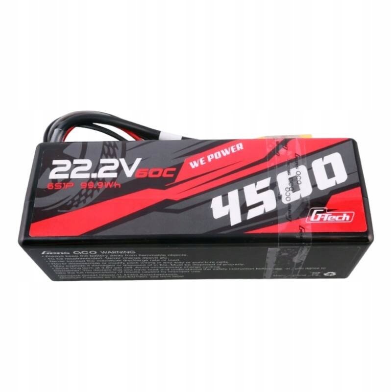 Akumulator Gens ace G-Tech 4500mAh 6S1P 22.2V 60C HardCase RC car Lipo ...
