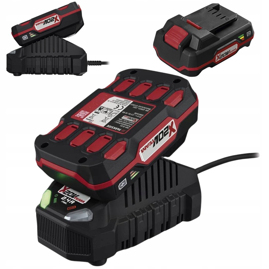 Akumulator PARKSIDE PAP 20 B1 20 V 2 Ah i ładowarka 65 W 2,4 A ...