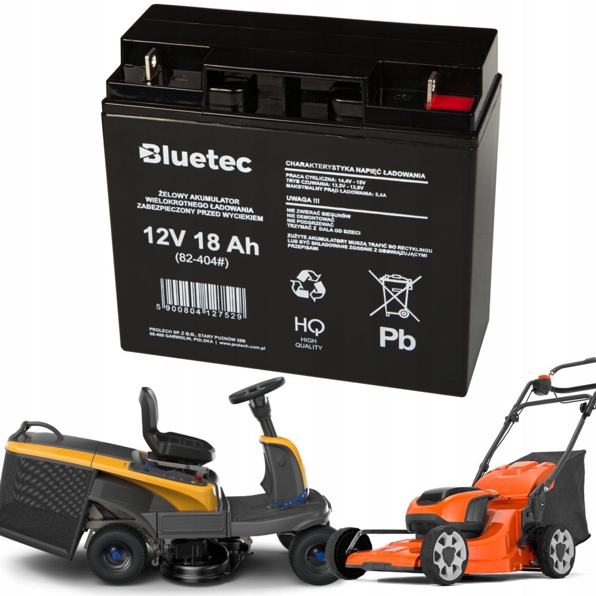 Akumulator żelowy mocny AGM UPS ALARM 12V 18Ah - Blow | Sklep EMPIK.COM