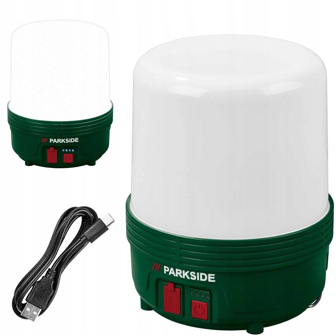 AKUMULATOROWA LAMPA LED PARKSIDE PALA 8000 A1 POWERBANK 8 AH + KABEL ...