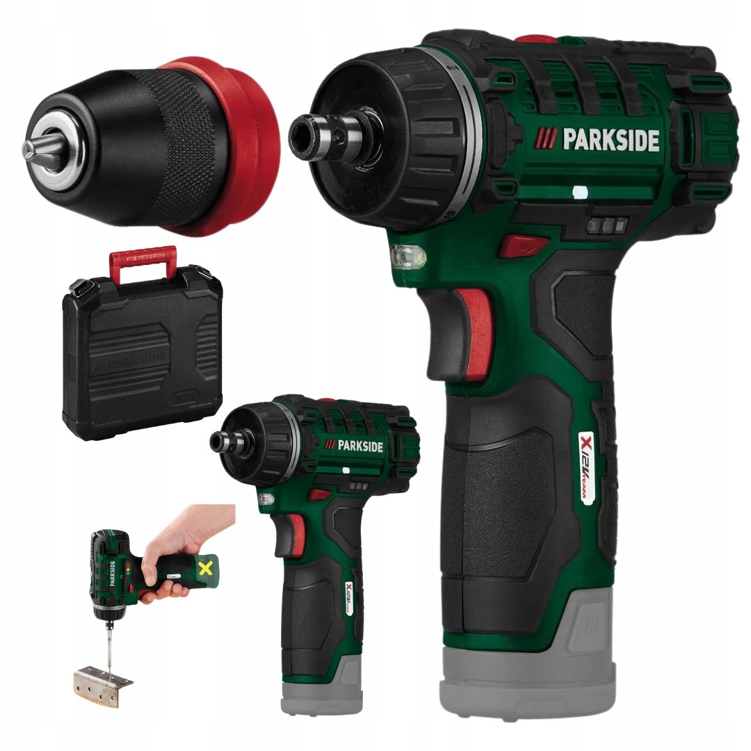 Akumulatorowa wiertarko wkrętarka PARKSIDE 12 V PBSA 12 E4 - Parkside ...