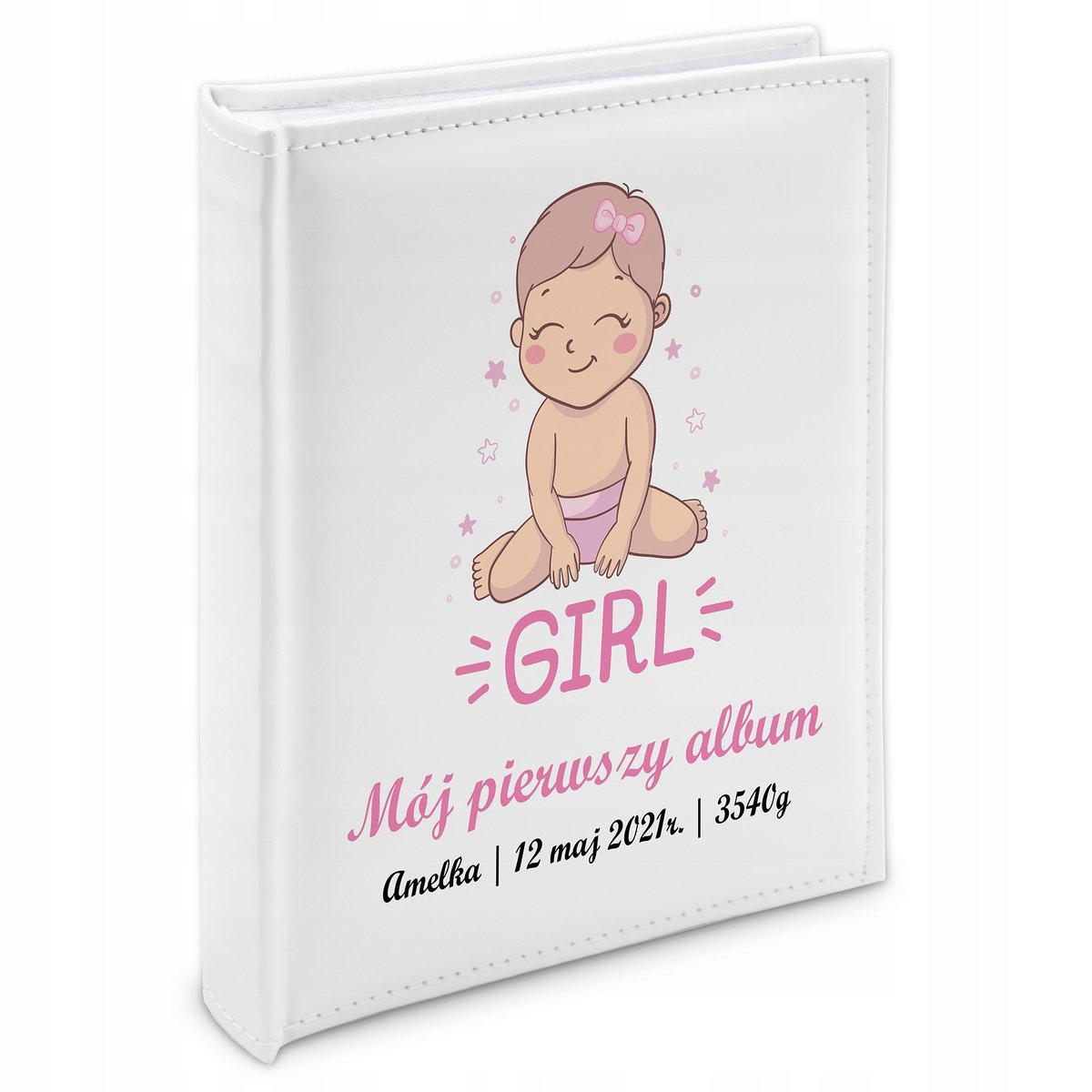 ALBUM BIAŁY EKO SKÓRA PREZENT NA CHRZEST SZYTY WZ - StyleCouture | Sklep EMPIK.COM