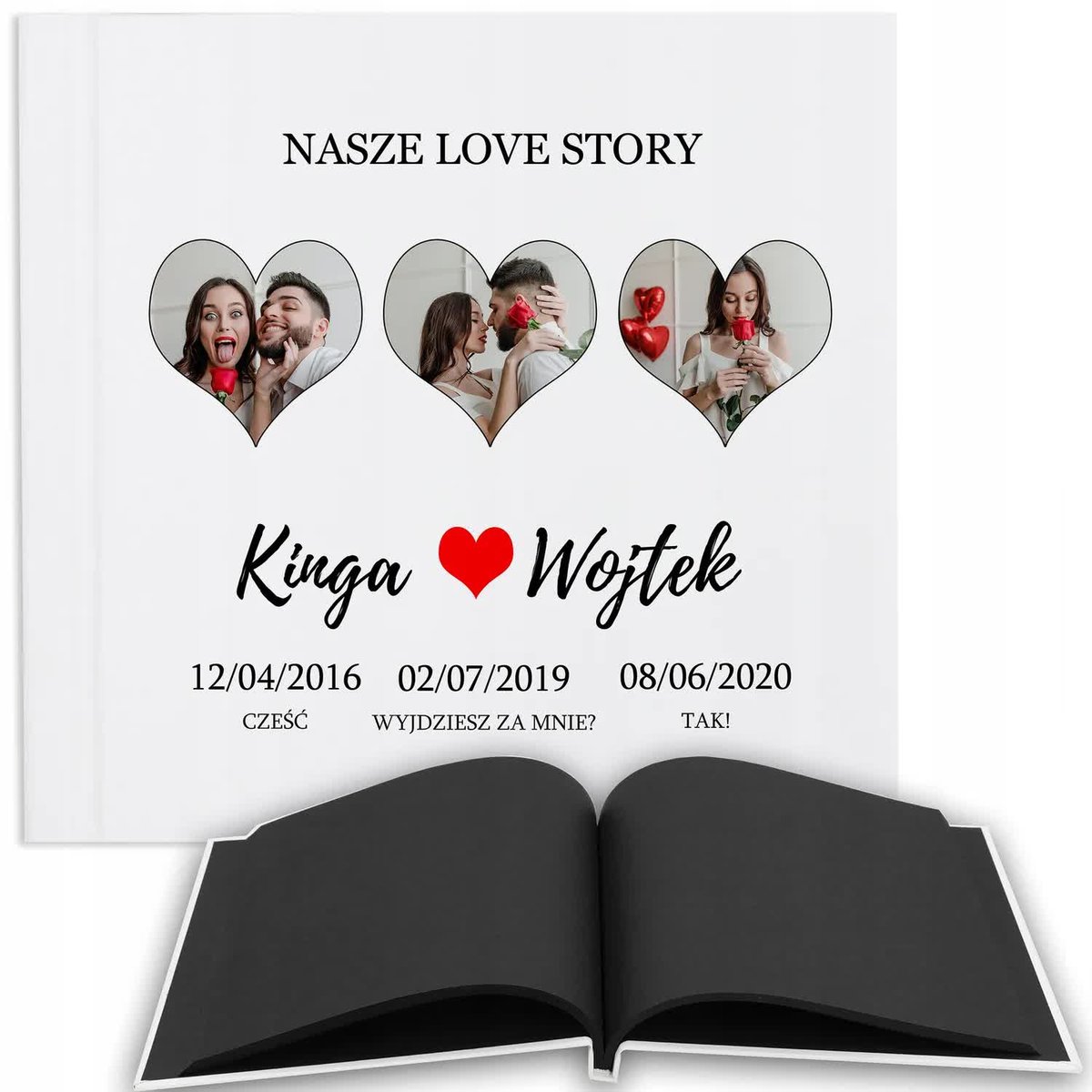 ALBUM CZARNE STRONY PREZENT NA WALENTYNKI WZ IMIĘ - Inna marka | Sklep EMPIK.COM