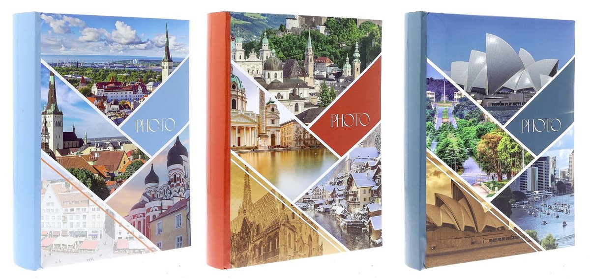 Album KD46200 Travel View 10 x 15 cm 200 zdj szyty z miejscem na opis - GEDEON | Sklep EMPIK.COM